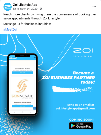 Zoi Lifestyle App - Red Torch Communications